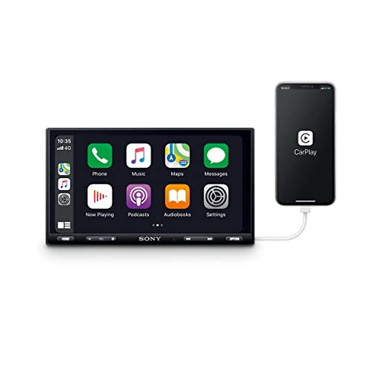 Sony XAVAX5500 6.95"7” Apple Car Play, Android Auto, Media Receiver with Bluetooth and WebLink Compatible
