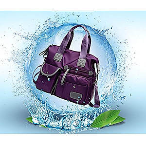 hainan Women New Oxford Cloth Shoulder Bags Waterproof Nylon Messenger Bag Female Large Capacity Crossbody Bags Purple one size