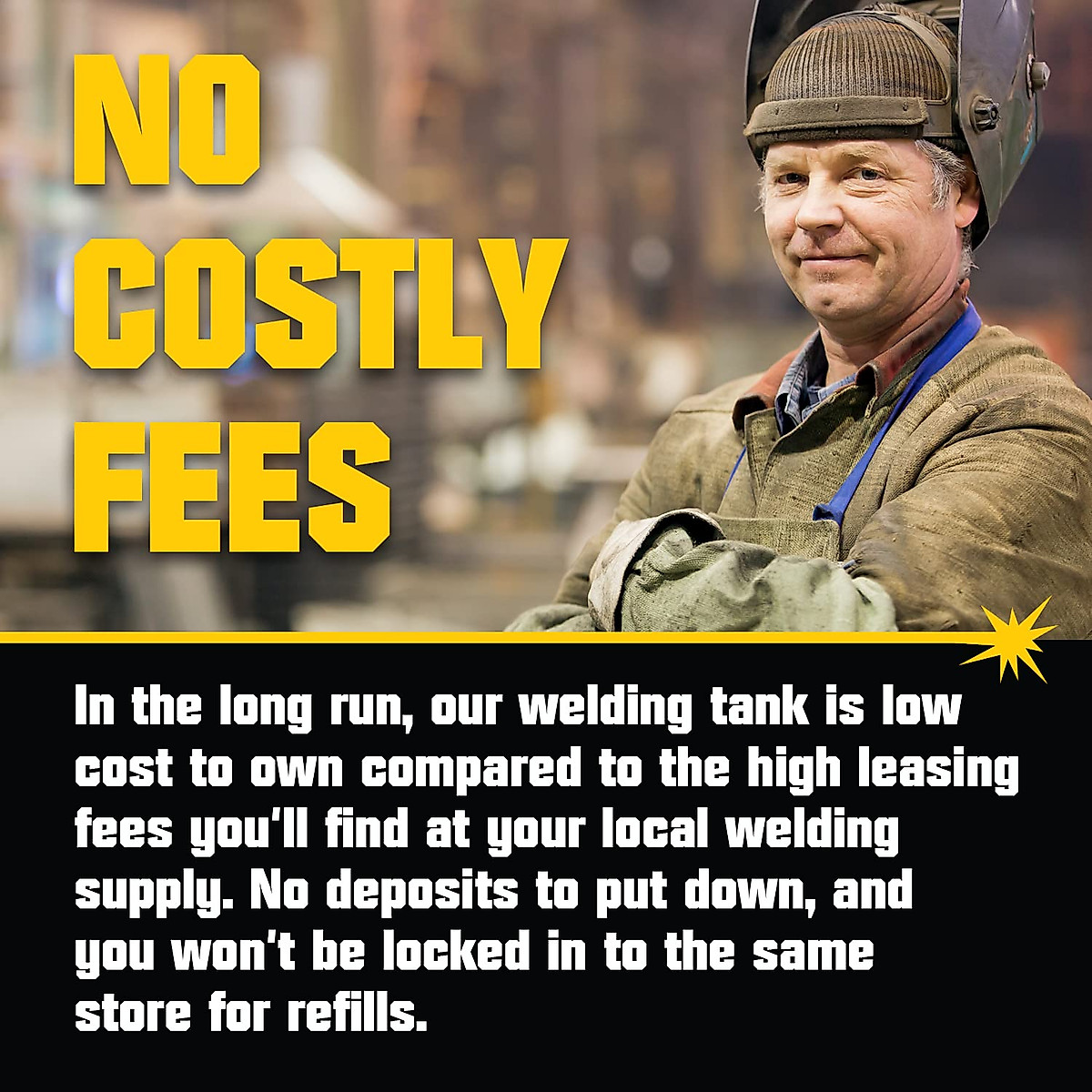 PrimeWeld 75% Argon 25% CO2 Bottle 80CF | DOT 3AA | USA CGA 580 Valve | Best Gas Blend for MIG Welding | Cylinders Full & Ready to Use