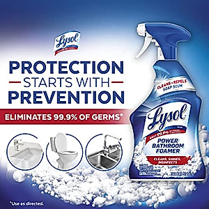 Lysol Power Bathroom Cleaner Trigger, 22 Ounces (Pack of 2)