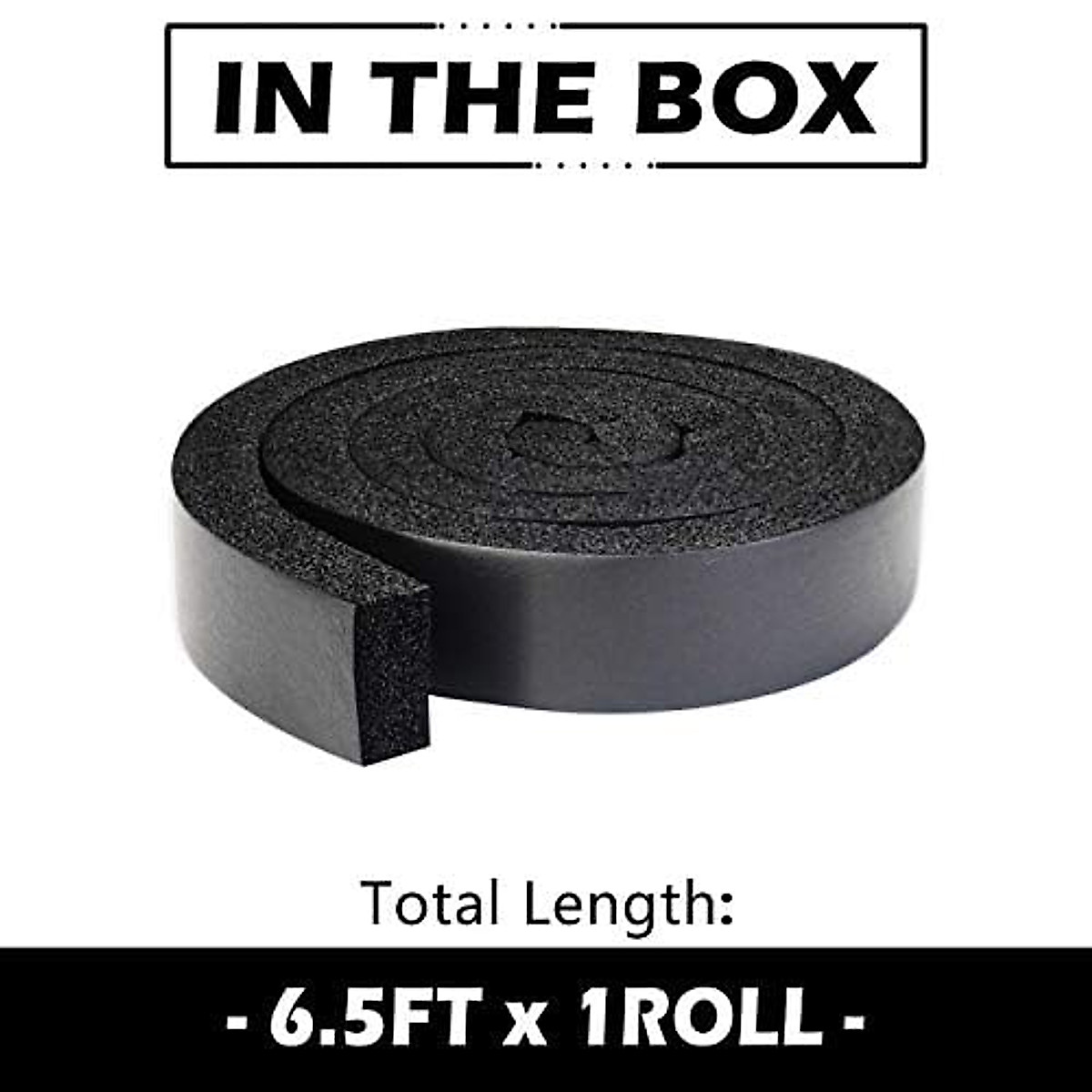 BJADE'S Air Conditioner Weatherseal Tape,Window AC Foam Seal Insulating Strip,2 X 1 Inch 6.5ft Air Conditioner Insulation Foam Strip.