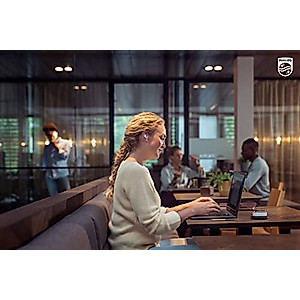 Philips T5506 True Wireless Headphones with Noise Canceling Pro (ANC) and Up to 32hrs Playtime with Wireless Charging Case, White