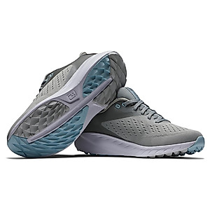 FootJoy Women's FJ Flex XP Golf Shoe, Grey/White, 8.5 Wide