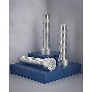 5/16-18 x 1-3/4" Socket Head Cap Screws Bolts, Allen Socket Drive, Stainless Steel 18-8 (304), Full Thread, 25 PCS