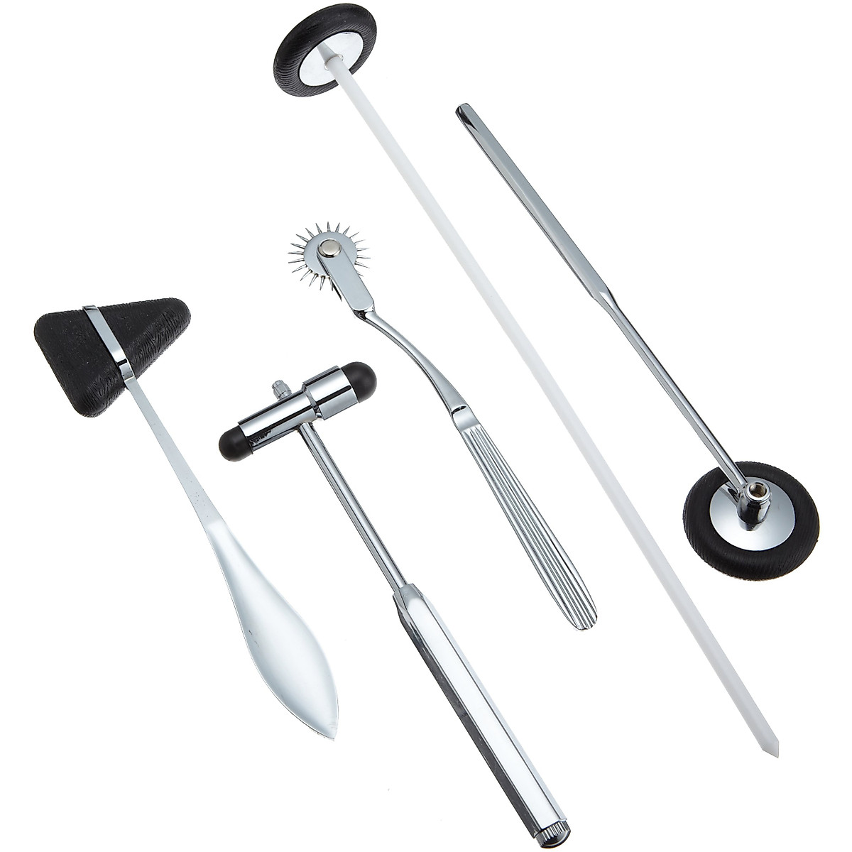 ADC 3600BK Adult Neurological Hammer Medical Instrument Set, Black