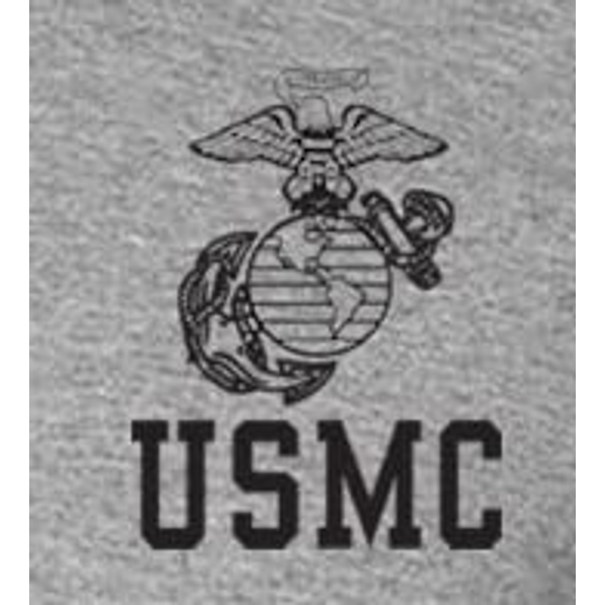 eMarine PX Eagle Globe and Anchor USMC Crew Neck Sweatshirt Grey. Made in USA. Officially Licensed with the United States Marine Corps