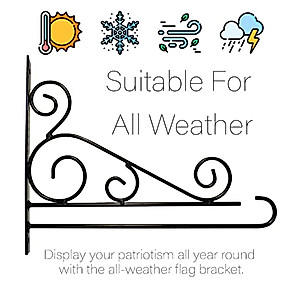 Wall Decor Flag Poles For Outside House Garden Banner Stand Home Decorations Room Tapestries HangingFancy Display Hanger Holder Power Coated Decorative Gifts Flag Accessories 11" x 15"