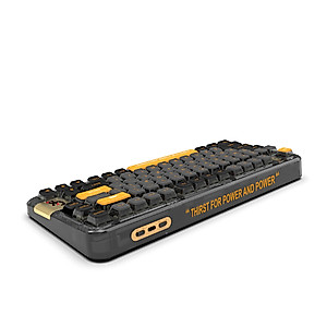 GK GAMAKAY GK75 75% RGB Transparent Gasket Mechanical Keyboard, Bluetooth/USB-C Wired/2.4GHz Wireless 80 Keys Hot Swap Gateron Yellow Switch 2.0 KSA Profile PBT Keycaps Gaming Keyboard (Black)