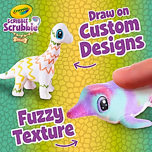 Crayola Scribble Scrubbie Pets Dinosaur Waterslide, Dinosaur Toys for Kids, Pet Grooming Toy, Gifts for Boys & Girls, Ages 3+