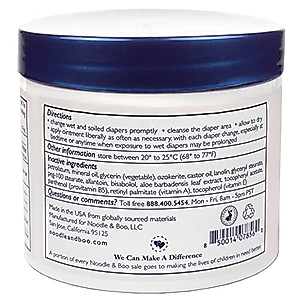 Noodle & Boo The Best Diaper Rash Ointment, Multi Purpose Baby Skin Care Zinc Oxide Ointment For Diaper Rash Prevention, Treatment & Relief, 10 Oz.