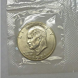 1971 S Eisenhower IKE 40% Silver Dollar Uncirculated in Blue Package