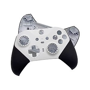Cowhilan Replacement Housing Shell Front Back Case Faceplate Cover Compatible with Xbox Elite Wireless Controller Series 2 Core – White