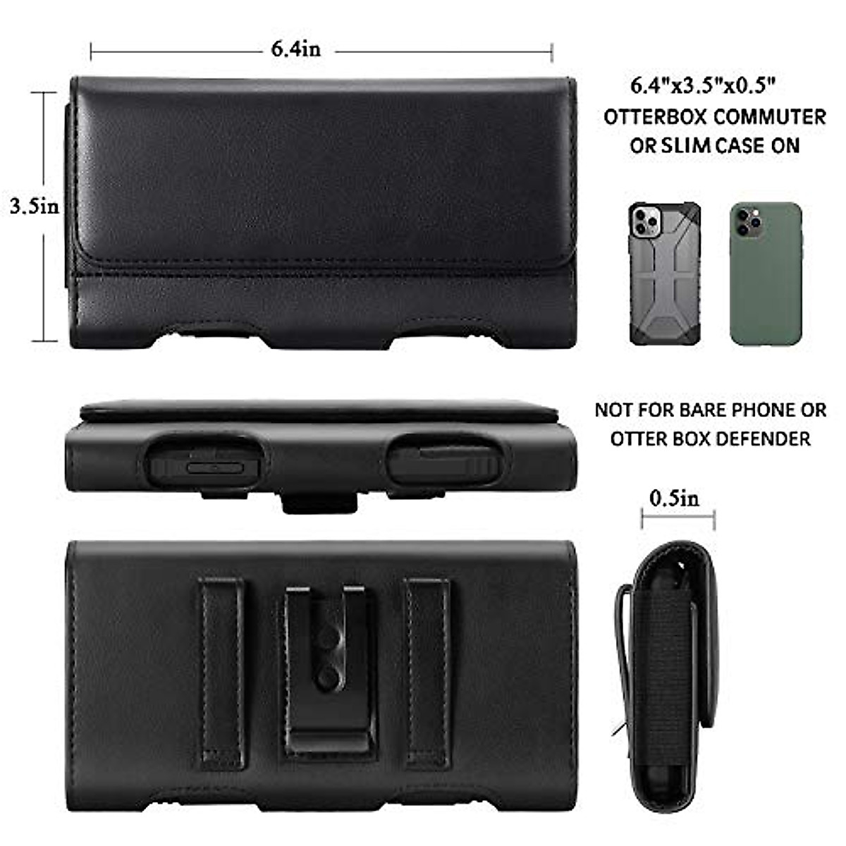 Mopaclle Phone Holster for Samsung Galaxy S23 Plus S21 FE S22 Plus S21+ S10+ S9+ A02 A03 A52 A73 / Note 8 9 10 Plus Note 20 Ultra Belt Clip Belt Pouch Cell Phone Carrying Cover Holder