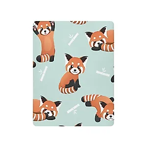 Blueangle Fitted Crib Sheets, Soft Breathable Comfortable Baby Sheet Set for Boys Girls, Cute Red Panda Crib Sheets Fits Standard Crib and Toddler Mattress（170）