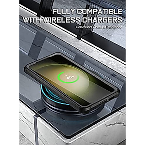 Poetic Guardian Samsung Galaxy S23+ Plus 5G Case, 6.7" (2023) - Mil-Grade, Screen Protector Compatible, Rugged Shockproof, Black/Clear