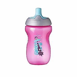 Tommee Tippee Sportee Toddler Sports Sippy Cup Spill-Proof, BPA-Free – 12+ months, 10oz, 3 Count