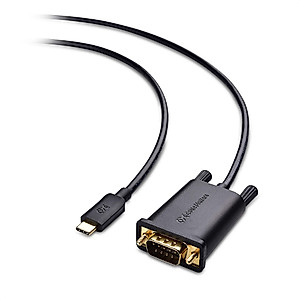Cable Matters USB C to Serial Adapter Cable - 3ft, USB-C to Serial, USBC to DB9, USB C to RS232 Cable, Compatible with Thunderbolt 5/4, Supports Windows 11/10/8/7/Vista/XP, macOS 11.0 or Later