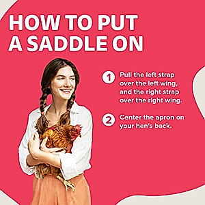 Hen Saver Hen Apron/Saddle, Single Strap, X-Large, Awareness Pink