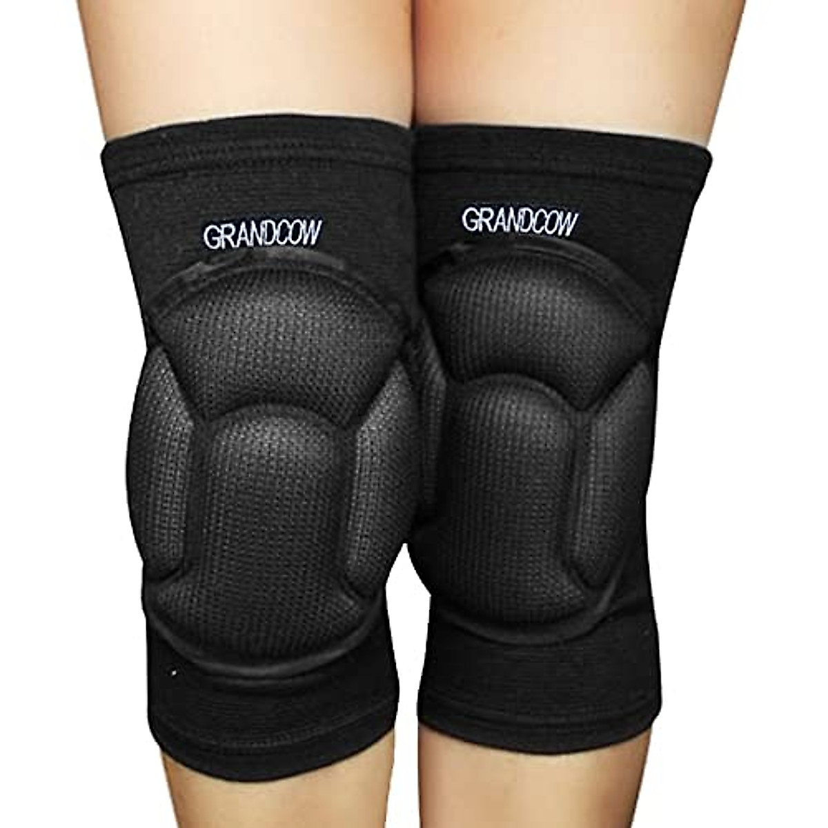 GRANDCOW Knee Pads for volleyball Work Construction Gardening Cleaning and Dance dancing Knee Protective Pad Protection for adult Youth kids women men (1 Pair/2 pcs Knee Pads included)