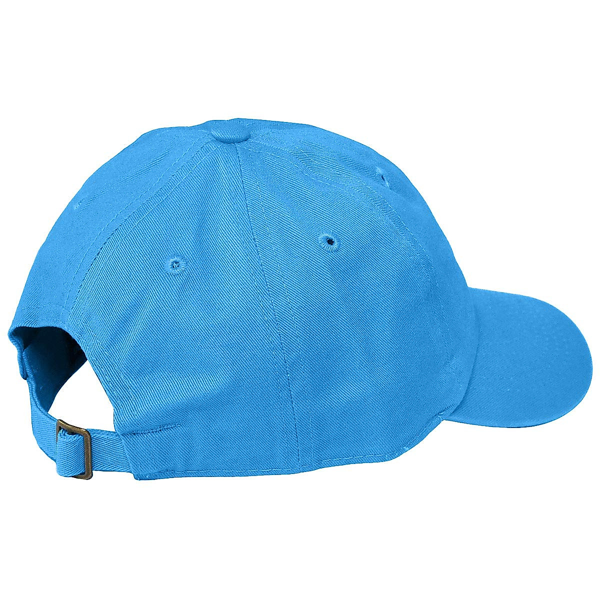 Kids Boy Girl Baseball Cap Hat Washed Low Profile 100% Cotton Soft Lightweight Adjustable Size (6-9 years, Turquoise)