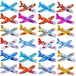 Duccsko 52 PCS Foam Gliders for Kids, Paper Airplanes Bulk Toys, Birthday Return Gifts, Planes Party Favors for Boys Girls Goodie Bag Stuffers, Treasure Box Toys for Classroom Rewards Prizes