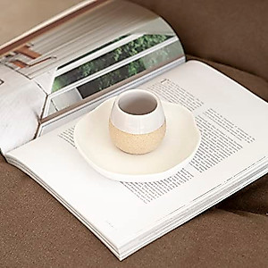 Ceramic Espresso Cups Set of 4 - 2.7oz - Espresso Coffee Mugs for Nespresso Cups - Espresso Glasses - Demitasse Cups - Tazas de Cafe - Espresso Accessories - Expresso Coffee Cup for Espresso Machine