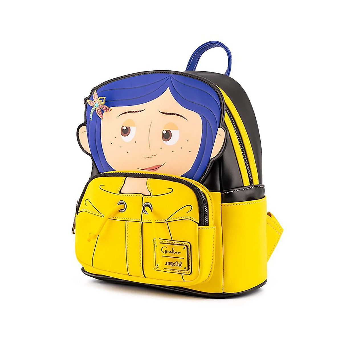 Loungefly Laika Coraline Raincoat Cosplay Womens Double Strap Shoulder Bag Purse
