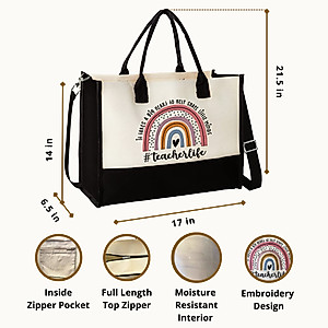 Teacher Gifts for Women - Teacher Appreciation Gifts - Cool Gifts for Teachers Women - Funny Teacher Gift Ideas - Teacher Birthday Gifts - Gift for Teacher Tote Bags for Women - Teacher Tote Bag