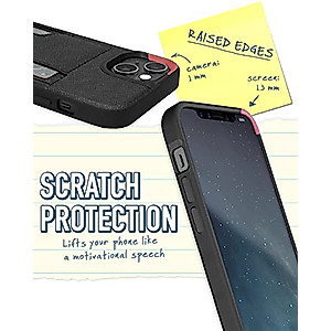 Smartish iPhone 13 Wallet Case - Wallet Slayer Vol. 2 [Slim + Protective] Credit Card Holder with Kickstand - Black Tie Affair