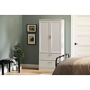 South Shore Acapella Wardrobe Armoire, Pure White