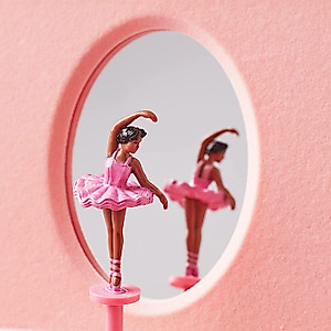 Lenox Personalized Childhood Memories African American Ballerina Jewelry Box, Custom Engraved Musical Jewelry Organizer, My First Jewelry Box for Kids, Children, Little Girls