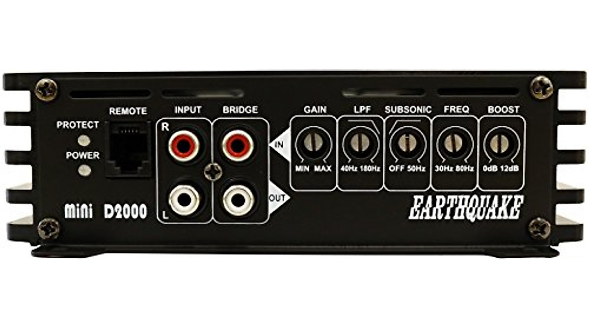 Earthquake Sound Mini D2000 (Gen 2) Car Amplifier - Compact 2000W Power