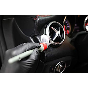 Fox Clean Car Detailing Brush Set of 3 Brushes - Interior & Exterior Car Cleaning Kit - Auto Detail Brush Tools for Cars 