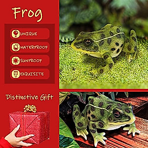 Sunthus Frog Garden Statues Toad Outdoor Decor Sculptures Yard Resin Decorations