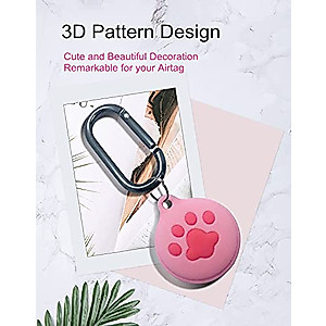 3 Pack Protective Case Compatible with Apple AirTag Cases, Cute Cartoon Silicone Protective Holder for AirTag Keychain, Pet,Luggage, Newest Design