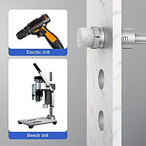 Rondarui Diamond Drill Bits Hole Saw Kit Diamond Drill Bit Set Hole Saw for Glass, Marble, Granite Stone, Bottles, Ceramics and Tile 1/4"-1-1/3" (6mm-35mm),12PCS