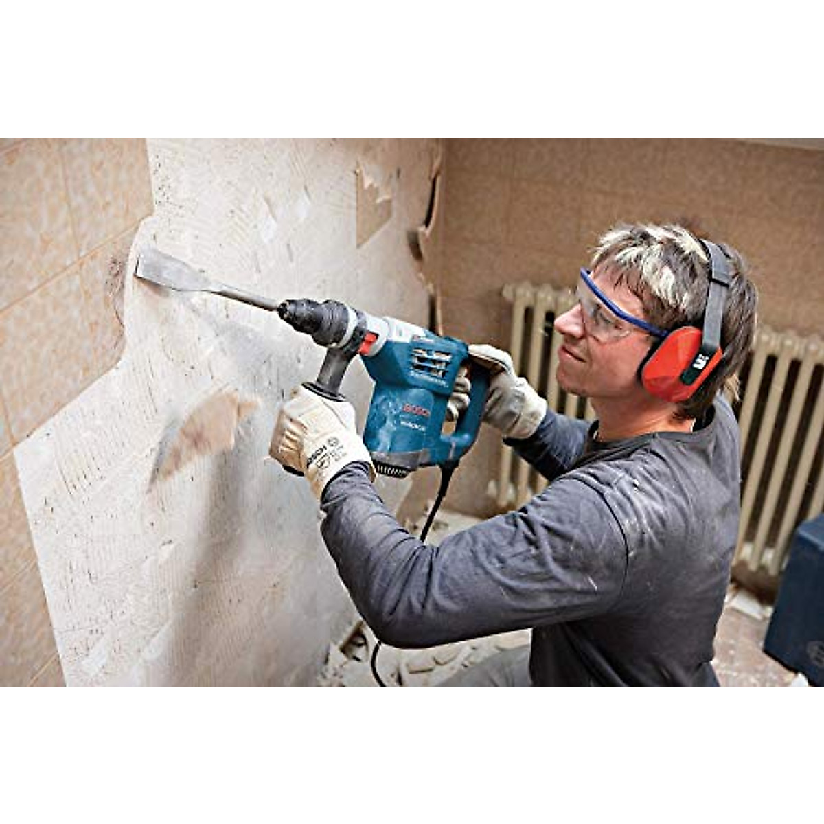 BOSCH RH432VCQ 1-1/4-Inch SDS-Plus Rotary Hammer Kit , Blue