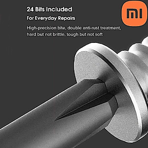 Mi Ultra Precision Screwdriver Kit 24 Common Household Bits, Fully Magnetic Aluminum Storage Case - A Must have for small repairs