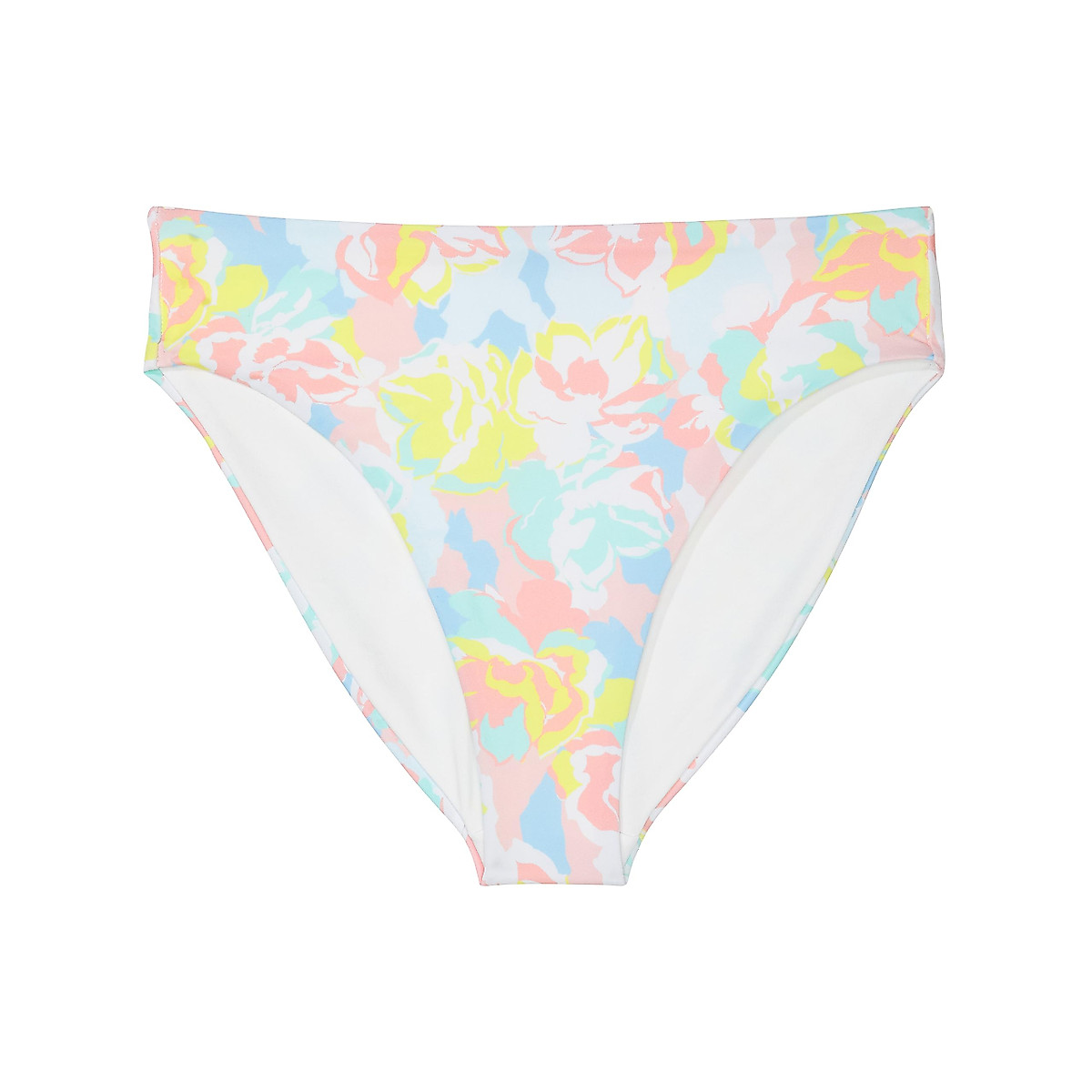 Victoria's Secret Mix-and-Match High Waisted Bikini Bottom, Swimsuit for Women, Floral Full Coverage Bathing Suit Bottoms for Women, (L)