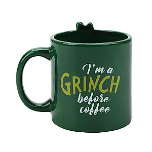The Grinch "I'm A Grinch Before Coffee" 16 oz. Ceramic Mug