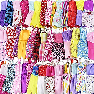 UNICORN ELEMENT 43 Pcs Doll Clothes and Accessories, Include 2 Skirts 2 Fashion Skirts 5 Mini Skirts 2 Swimwears 2 Fashions 10 Shoes 10 Hangers 10 Necklaces for 11.5 Inch Doll(NO Doll)