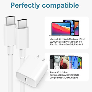 Works by Tek Styz PRO 5ft USB-C Cable Compatible with Your Sennheiser Momentum True Wireless 3 Hi Powered Cable (White 1.5M)