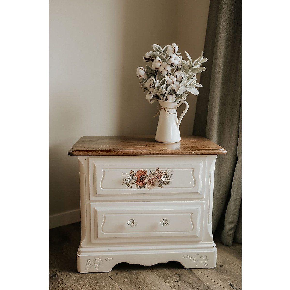 Rub on Transfers for Furniture and Crafts | 3 Design Sheets 11” x 17” Each | Home Décor Transfers | Furniture and Craft Decals | by Thymeless Designs (Spring in Marseille)