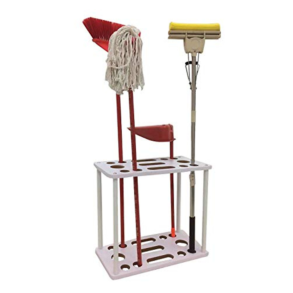 FixtureDisplays® Long Handle Tool Organizer Garage Garden Tool Storage Rack 10018