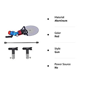 Universal Paint Deflector Spray Guide Accessory for Paint Sprayer 7/8 Airless Machine with 11.8" Extension Pole+1 x 517 Tip Nozzle,1 x 315 Tip