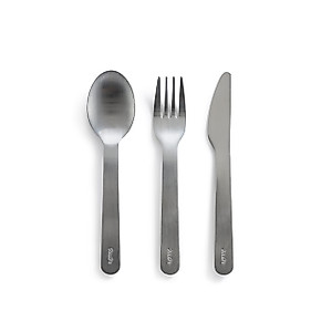 Lékué 3 Piece Stainless Steel Cutlery Set with case, 6.6 x 1.8 x 1.1inch