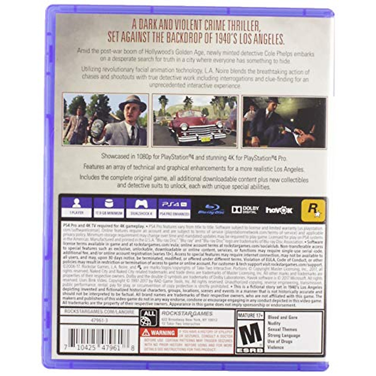 L.A. Noire - PlayStation 4