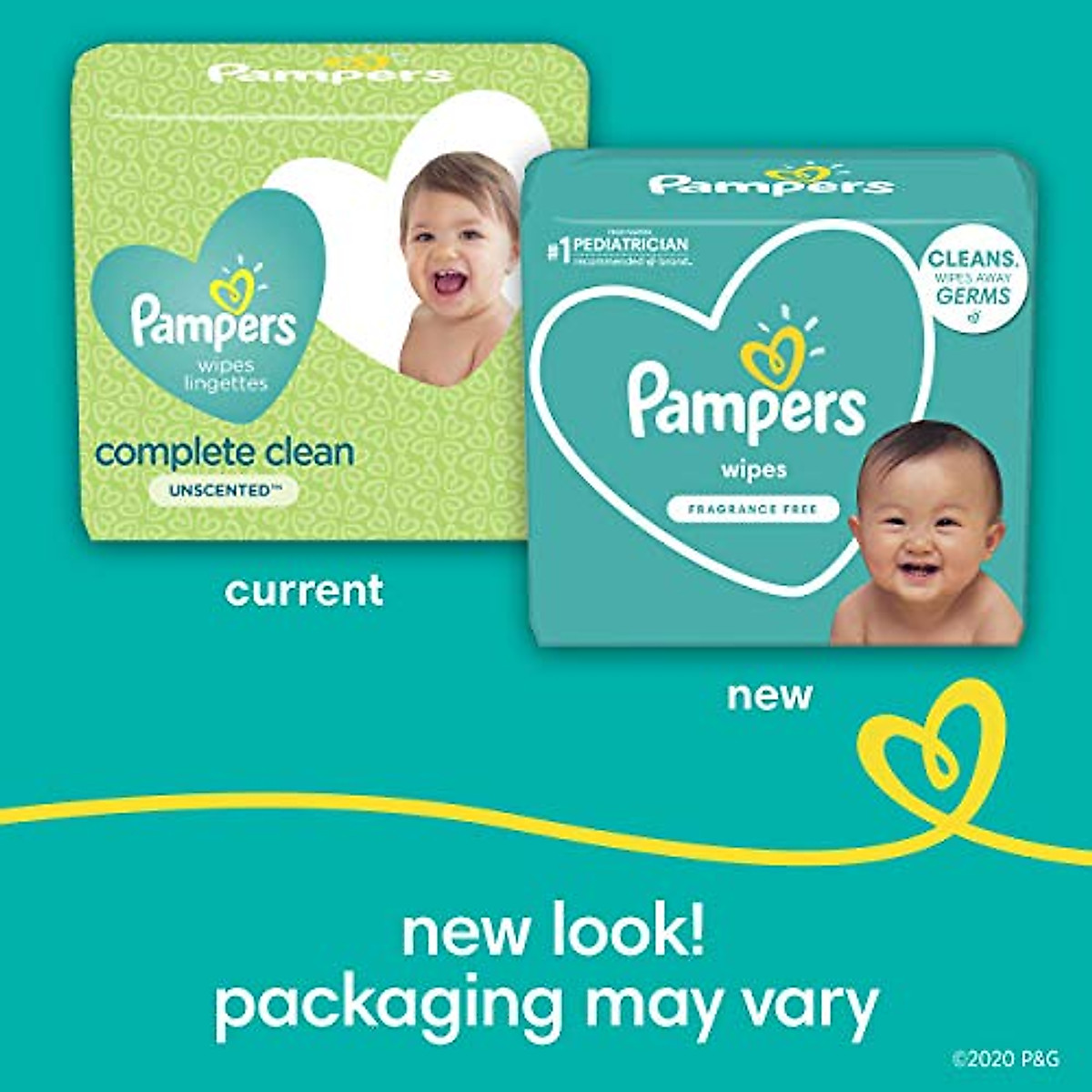 Pampers Baby Wipes Complete Clean Unscented 1X Pop-Top 72 Count