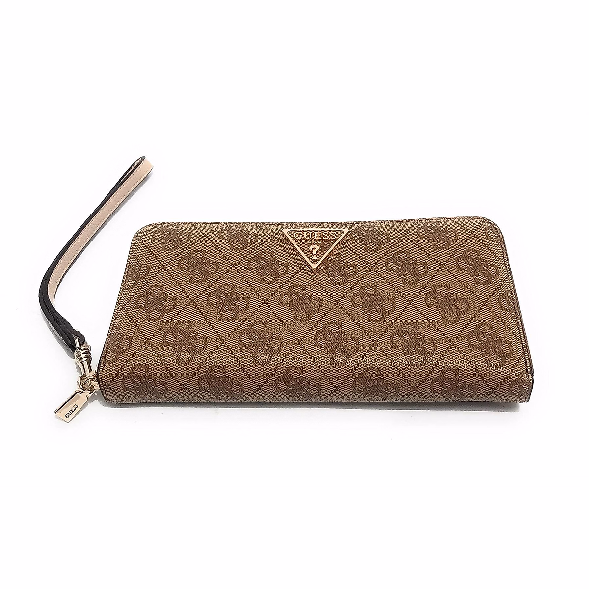 GUESS Laurel Large Zip Around Wallet, Latte Logo
