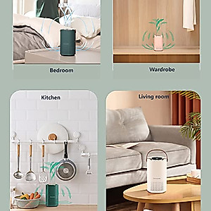 Portable Air Purifier, H13 True HEPA Air Purifier with 3 layers filtration Personal Mini Air Purifiers for Home, Car, Travel, Bedroom, Office（green）